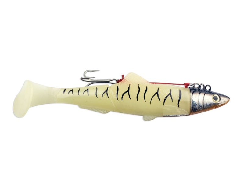 Storm Wildeye Giant Jigging Shad Glow Tiger - Reel Fun Fishing